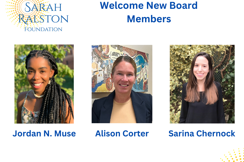 Sarah Ralston Foundation – We support and enhance the quality of life ...